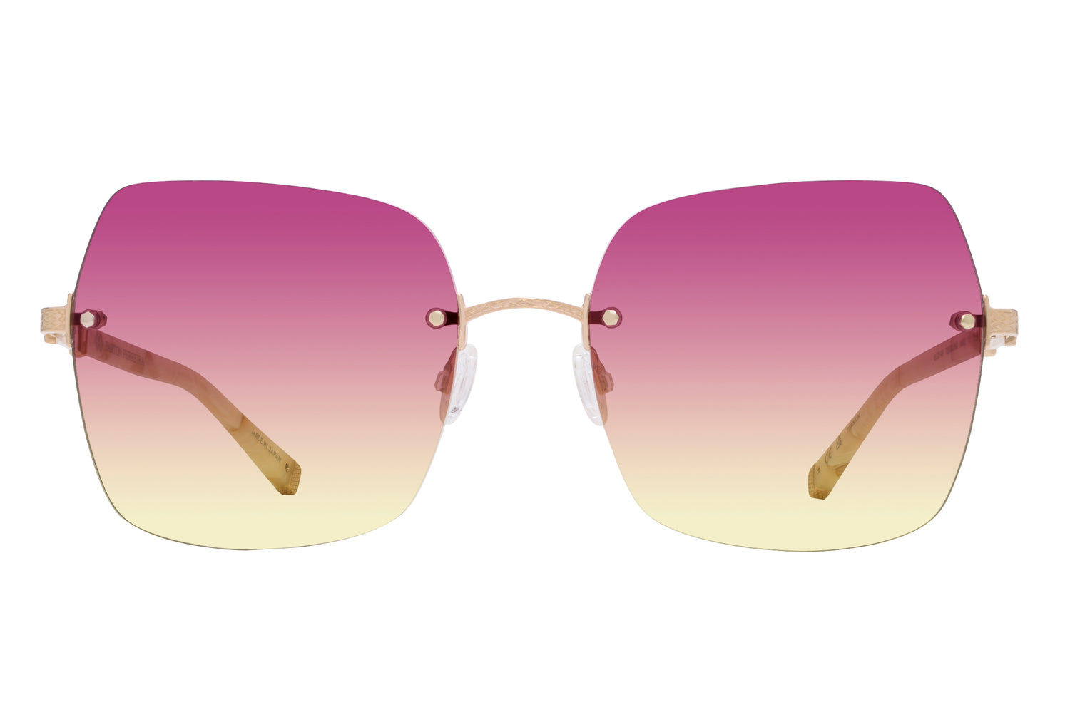 Designer Angie Glasses - Rimless Sunglasses
