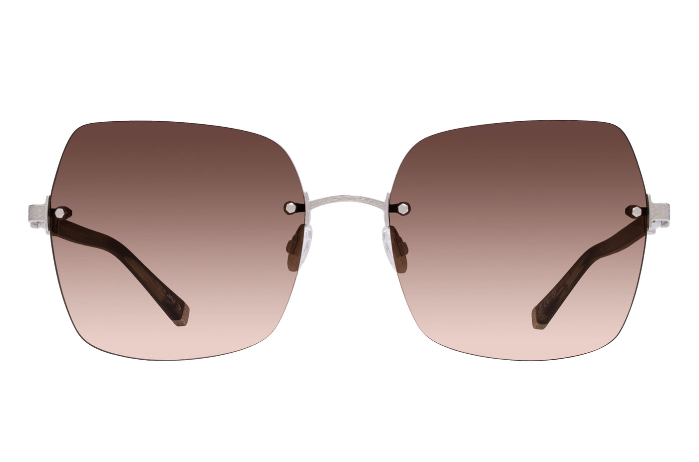 Designer Angie Glasses - Rimless Sunglasses